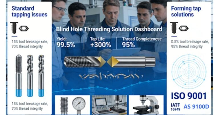 Blind Hole Threading: Achieve 99.5% Yield, 300% Tap Life with Bottoming ...